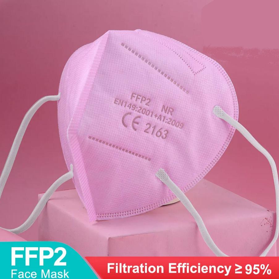 Buy 5 Layer CE KN95 FPP2 Approved hygienic Protective Mouth Face ...