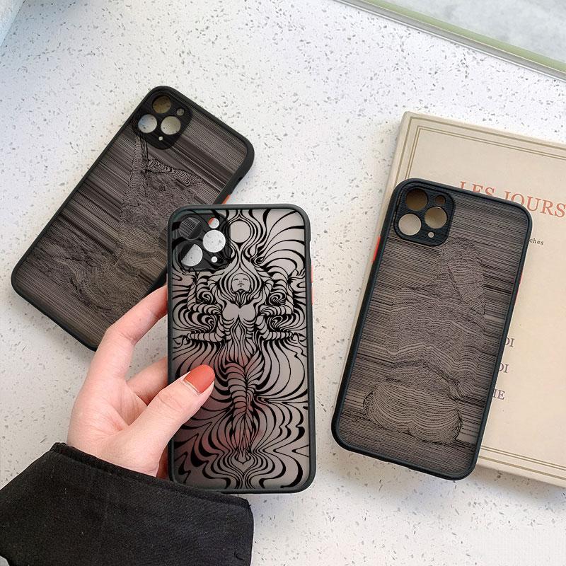 Cheap Abstract Geometric Human Body Art Line Phone Case For Iphone 13 ...