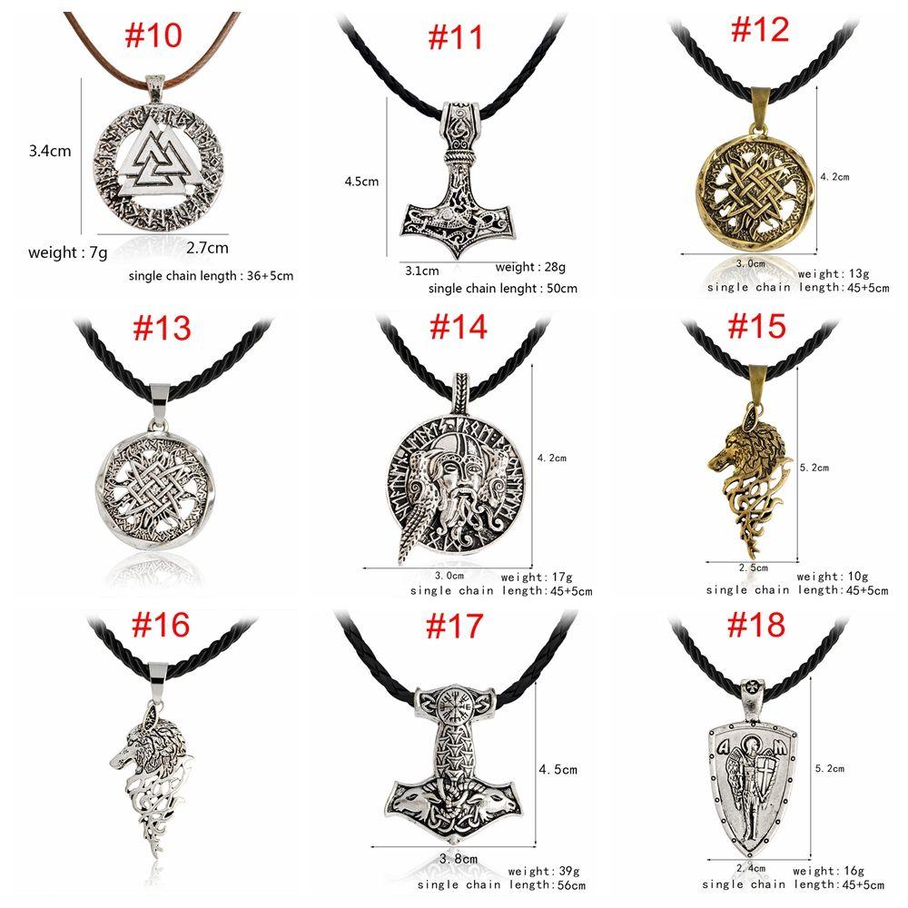 Buy Vintage Blessing Silver Alloy Norse Vikings Myth Wolf Rune Amulet ...