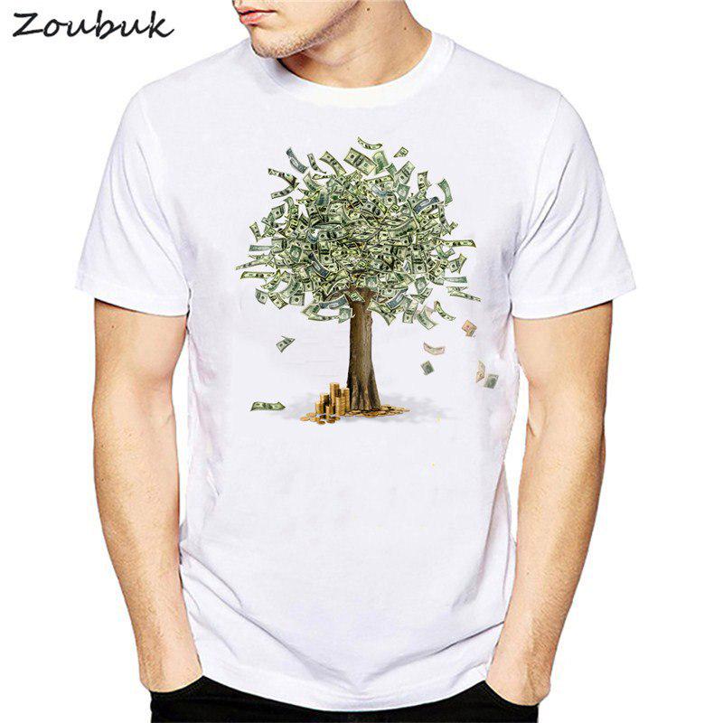 Buy Money Tree T Shirt Fashion Funny Tshirts Short Sleeve T-shirt ...
