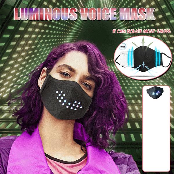 Buy MaMa LED Voice-Activated Luminous Mask Mask Masquerade Festival ...