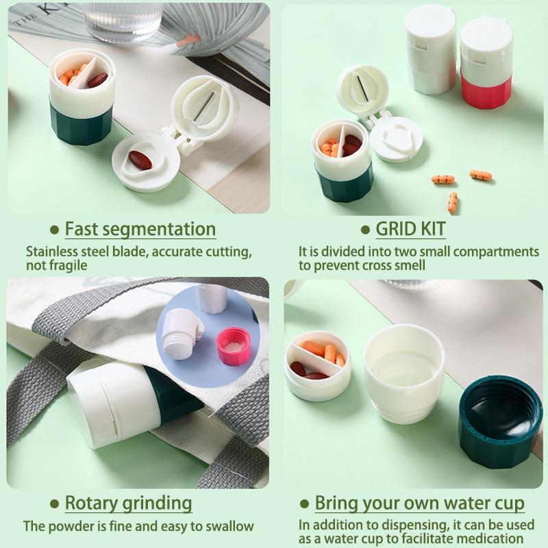 Buy 4 in1 Portable 4 Layer Grinder Splitter Tablet Cutter Divider ...