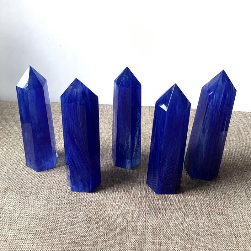 Buy 4-8CM 40 Color Natural Crystal Stone Point Wand Amethyst Opal Lapis Lazuli Fluorite Clear ...