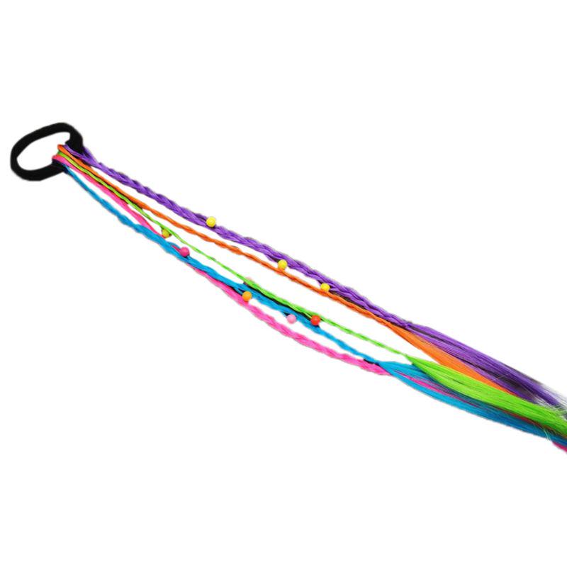 Buy Girls Wig Hair Accessories Elastic Hairband Colorful Hair Lace ...