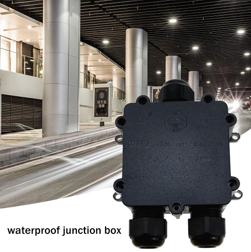 Buy Waterproof Junction Box Plastic Cable Connector Uniersal Electrical ...