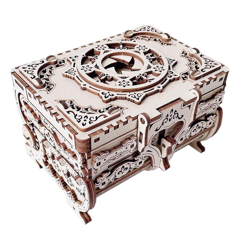 Koupit 3D Puzzle Antique Jewelry Storage Box Wooden Assembly Model with ...
