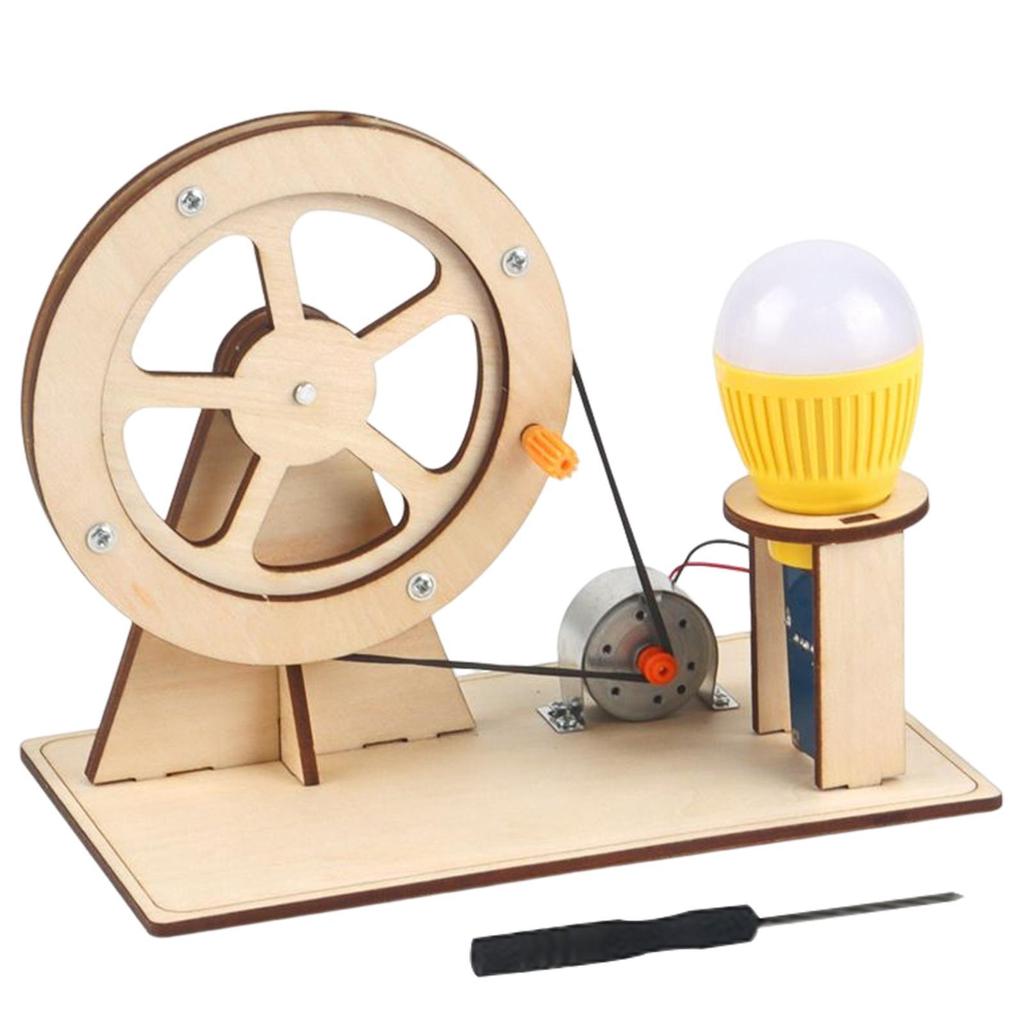 Cheap Hand Generator Toy | Wooden Manual DIY Lantern Educational ...