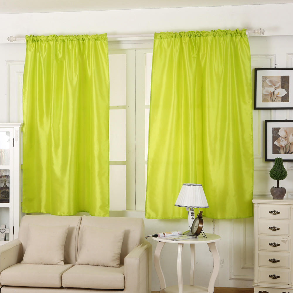 1 PC Solid Color Window Curtain Panel Treatment Door Drapes 100cmX140cm ...
