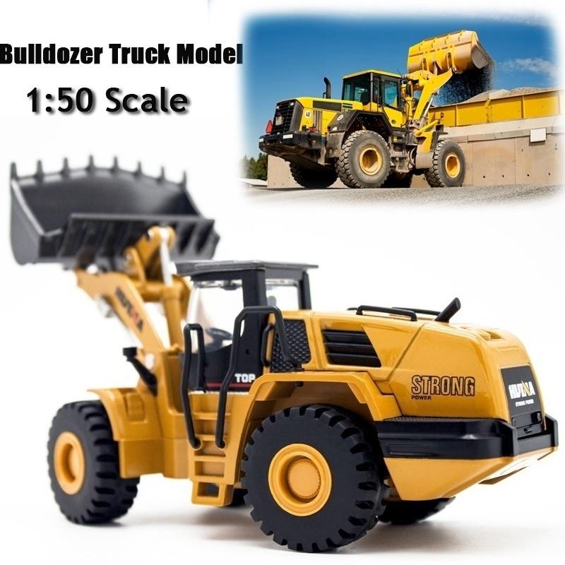 1:50 Scale Alloy Diecast Engineering Car Modle Excavator Toys Bulldozer ...