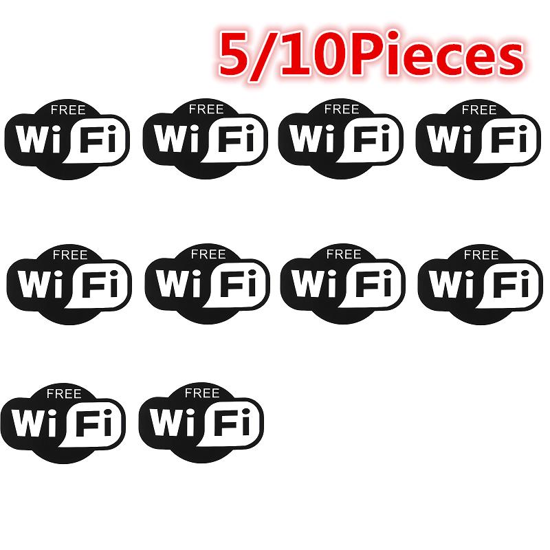 Wifi Free Sticker Decal Internet Sign For Cafe Bar Club Office Shop ...