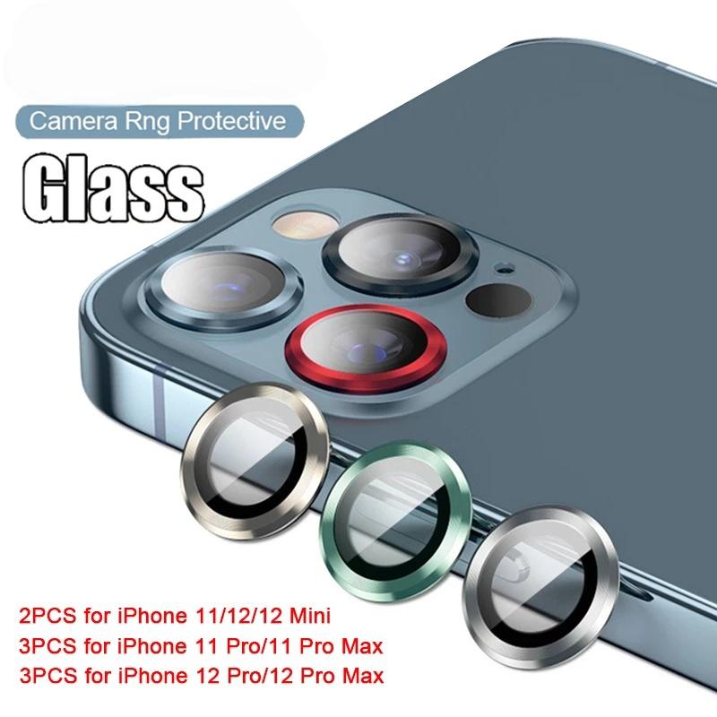 Buy Camera Protector For iPhone 11 Pro 12 13 Pro Max Metal Ring Full ...