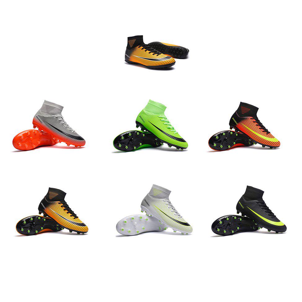 Buy Men's High Help Football Shoes Men Professional Five-a-side ...