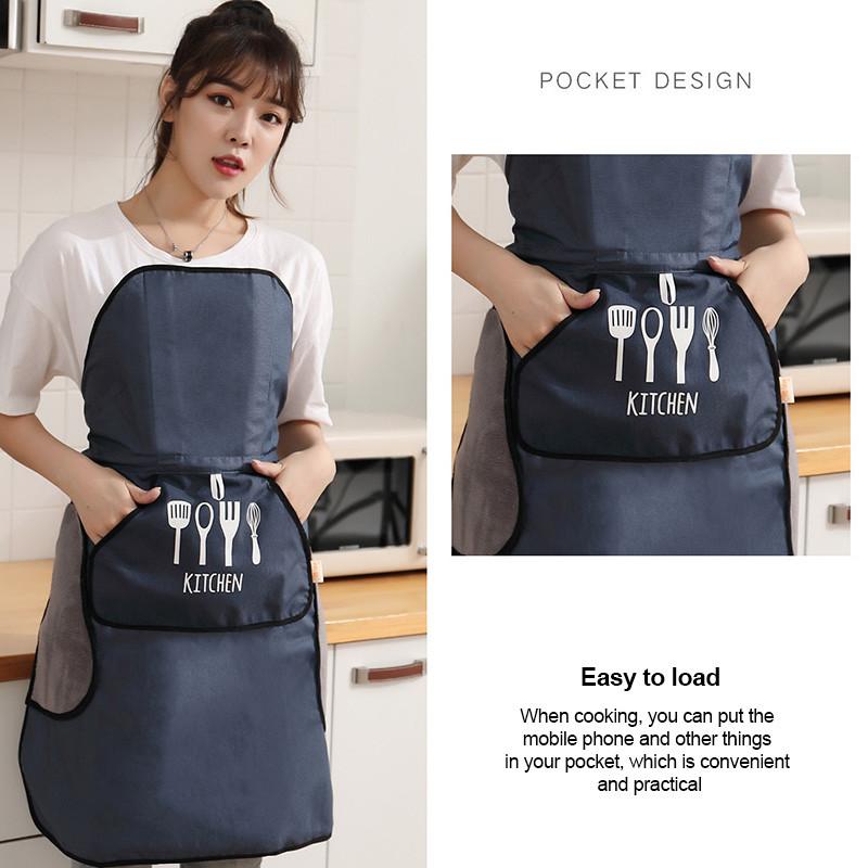 Buy Tie-free Automatic Apron Waterproof Oil-proof And Dust-proof ...