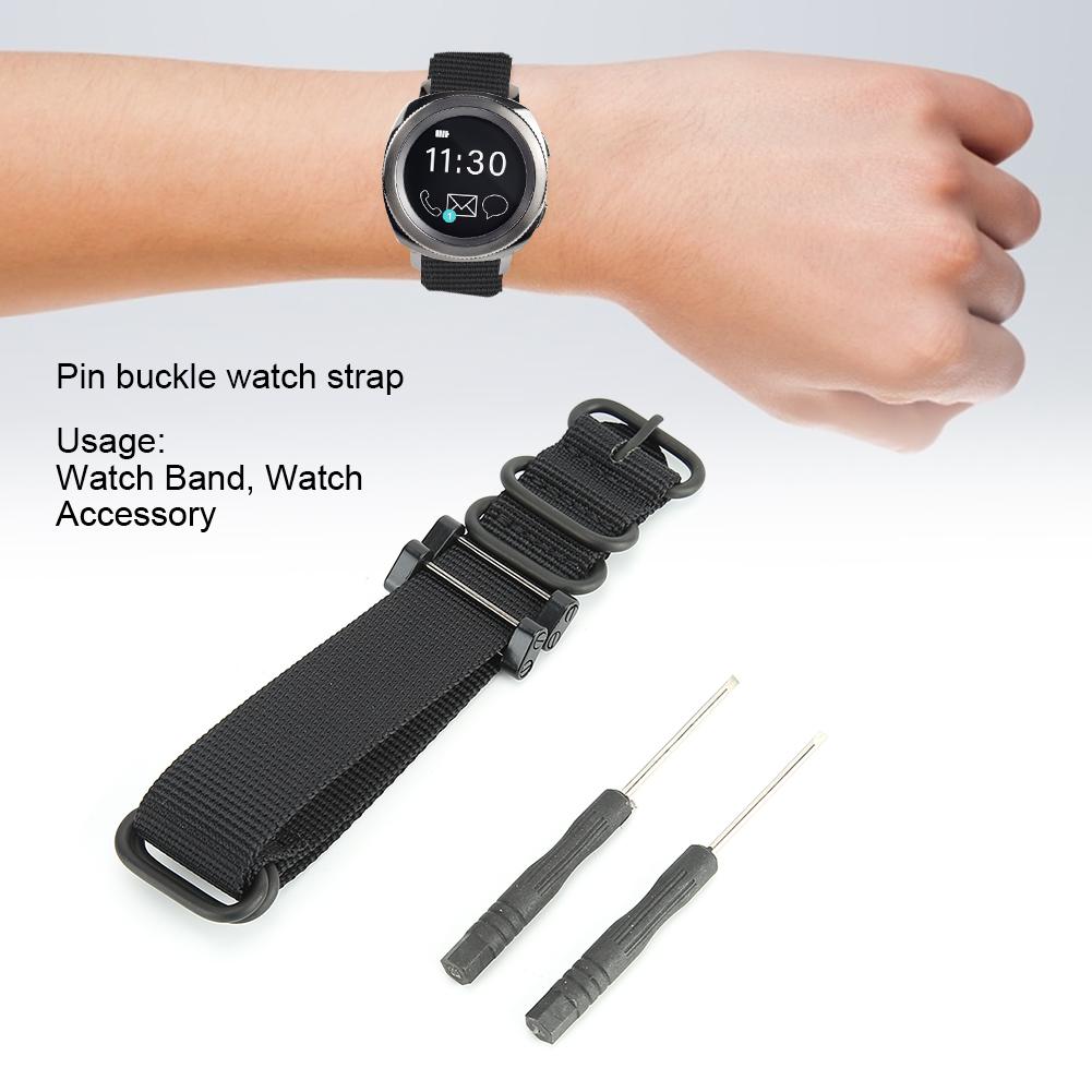 Kjøp Watch Strap Nylon Pin Buckle Outdoor Watch Band Part Fit for ...