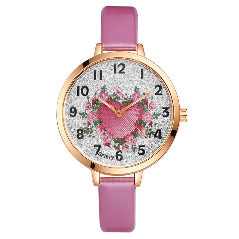 Buy Gaiety New Fashion Sport Bracelet Watch Leather Strap Flower Heart ...