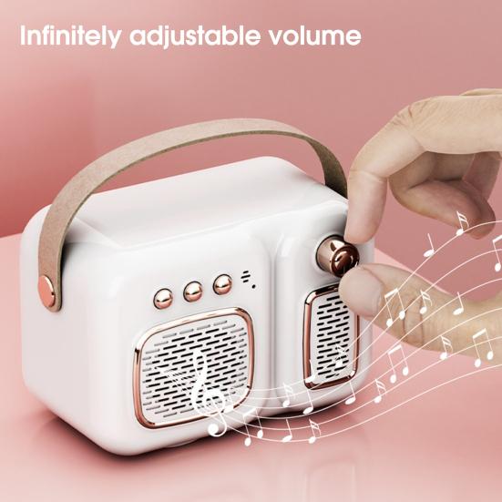 Buy Practical Wide Compatibility with Handle Retro Stereo Sound Mini ...
