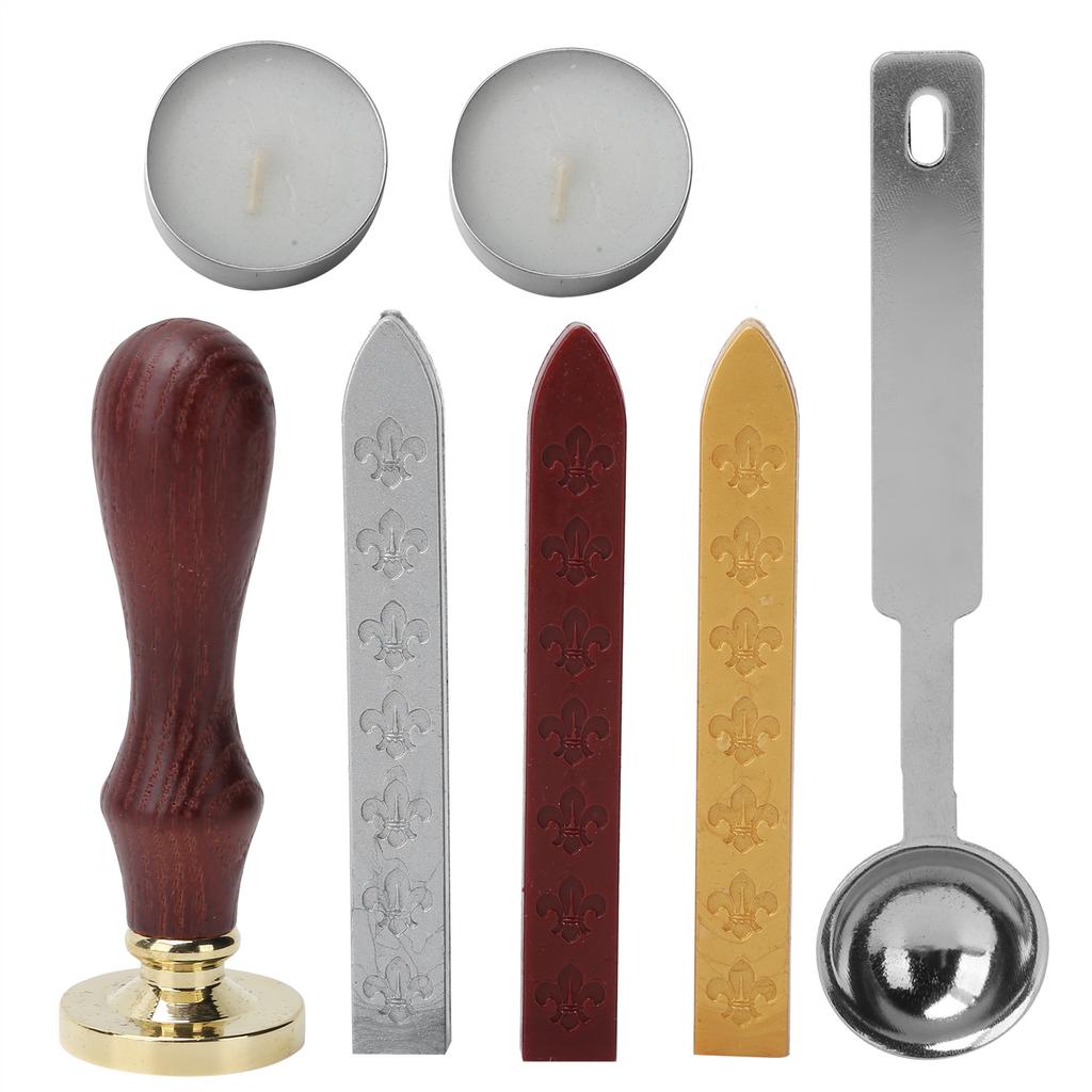 Buy Seal Stamp Set DIY Retro Vintage Wax Stamp Gift Box Handicrafts ...