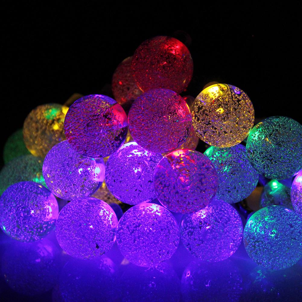 Buy Colorful Crystal Ball String Lights Christmas Dance Party Room ...