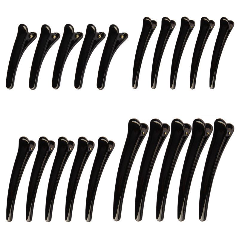 Black Single Prong Hair Clip Professional Hairdressing Salon Non-Slip ...