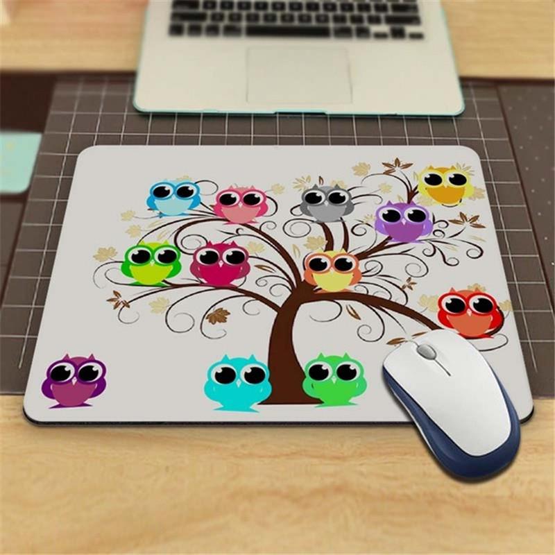 Buy Owl Animal Desk Mouse Pad Anti-Slip Laptop PC Mice Mat Rubber ...