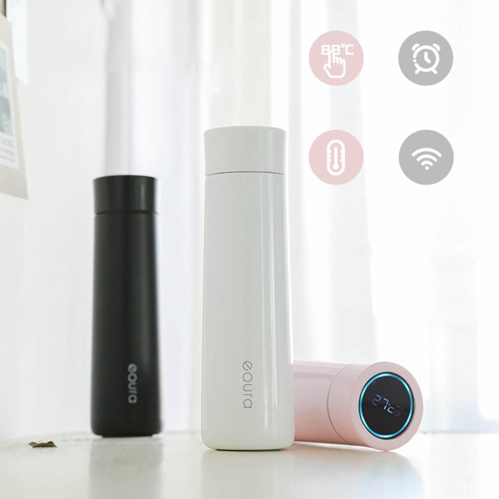 Buy SURE-LED Digital Smart Vacuum Cup Wireless Charging Stainless Steel ...