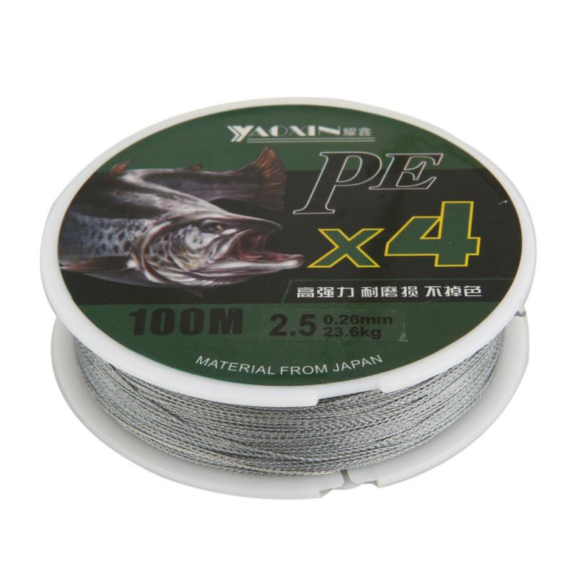 Buy 100 Meters Fishing Line 4 Strands Weaving Wear-resistant Anti-bite ...