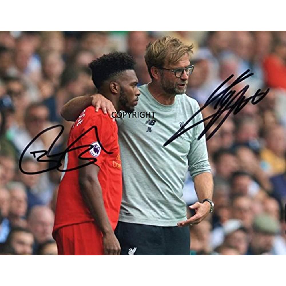 Buy Jurgen Klopp Daniel Sturridge Signed Photograph Cert Printed ...