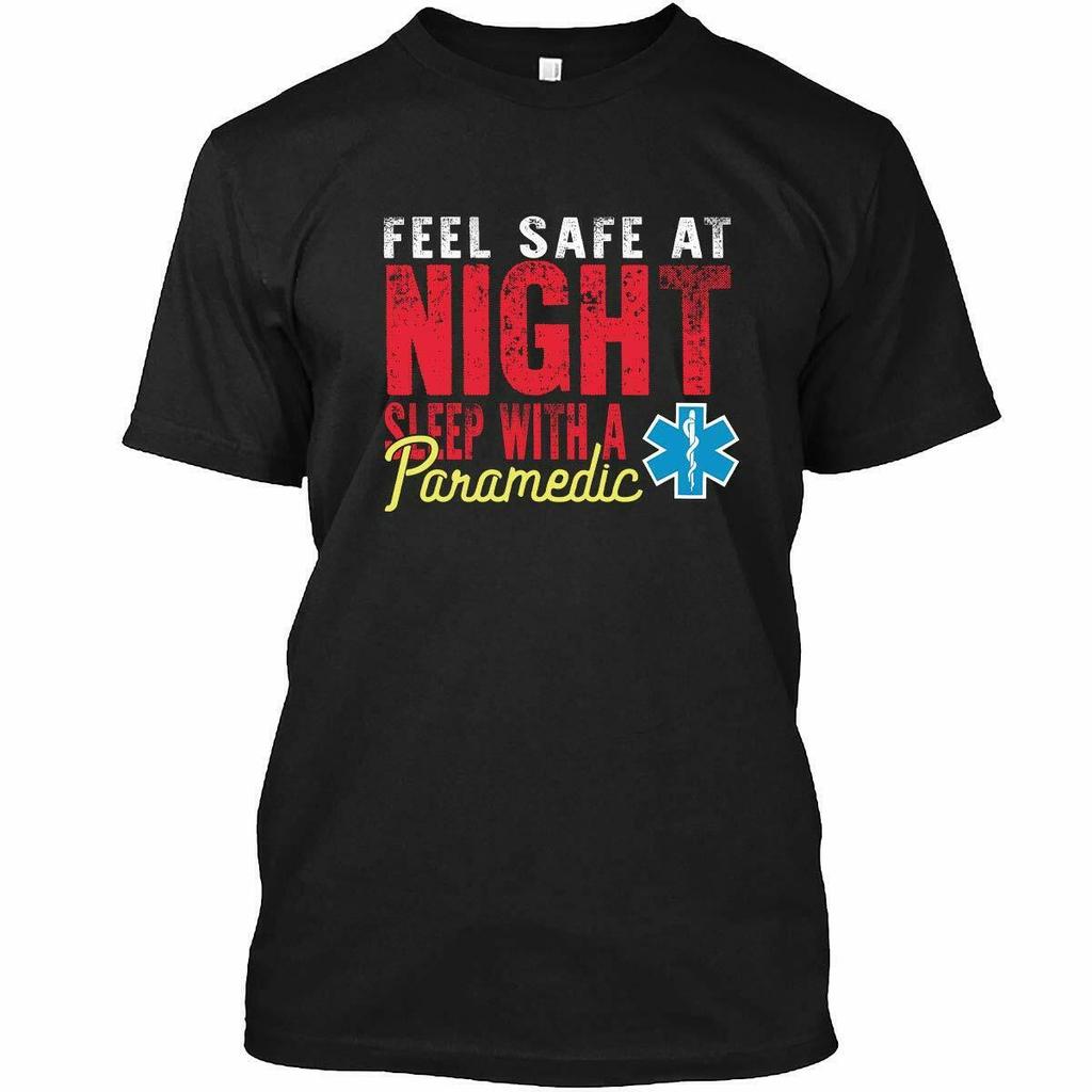 Cheap Paramedic Tshirt Feel Safe at Night Sleep with Men Vintage ...