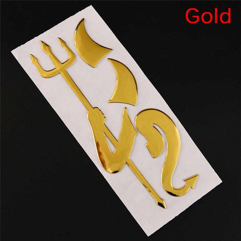 2Sets 3D Chrome Devil Decal Car Or Truck Custom Demon Stickers Horns ...