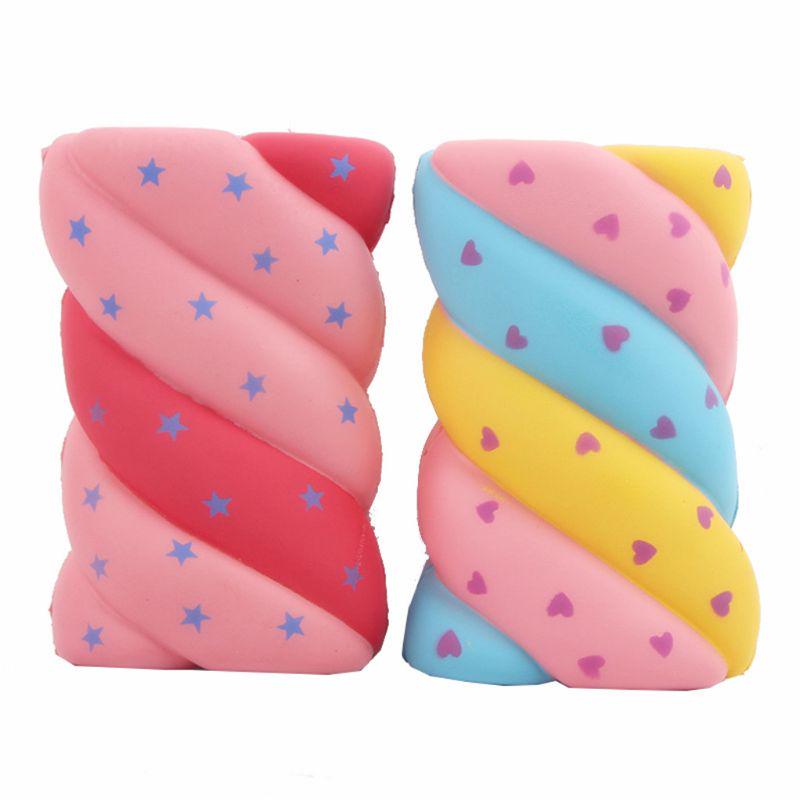 Buy New Rainbow Marshmallow Jumbo Squishy Toys Slow Rising Stress ...