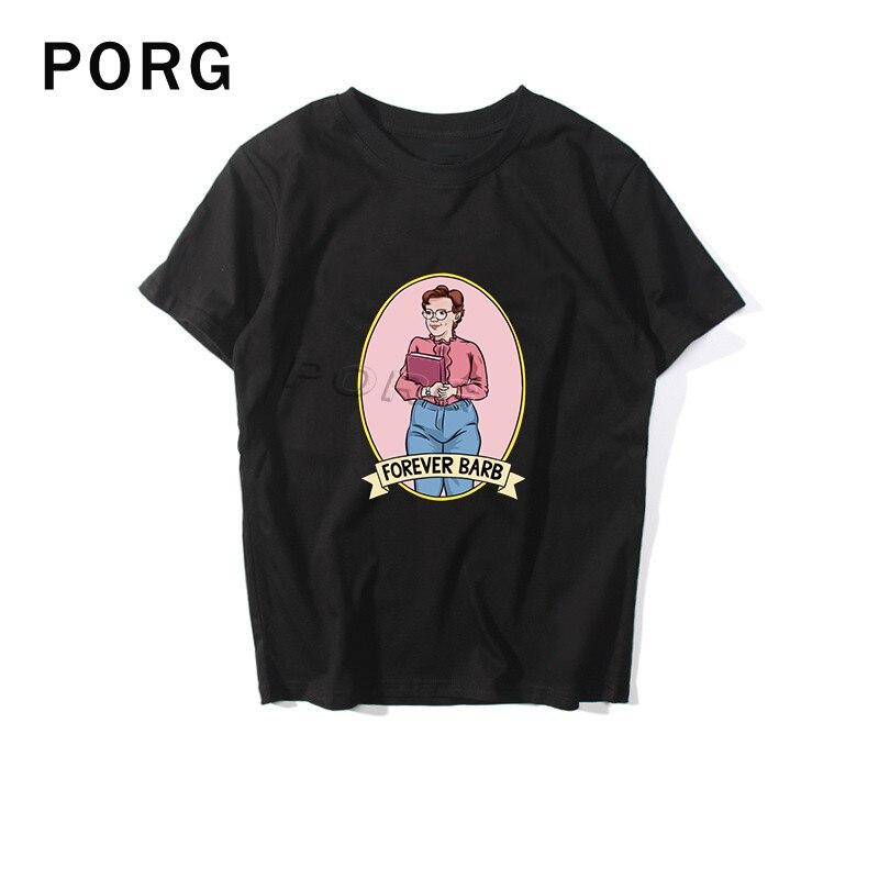 Stranger Things Forever Barb Black T-Shirt Men Printed Streetwear ...