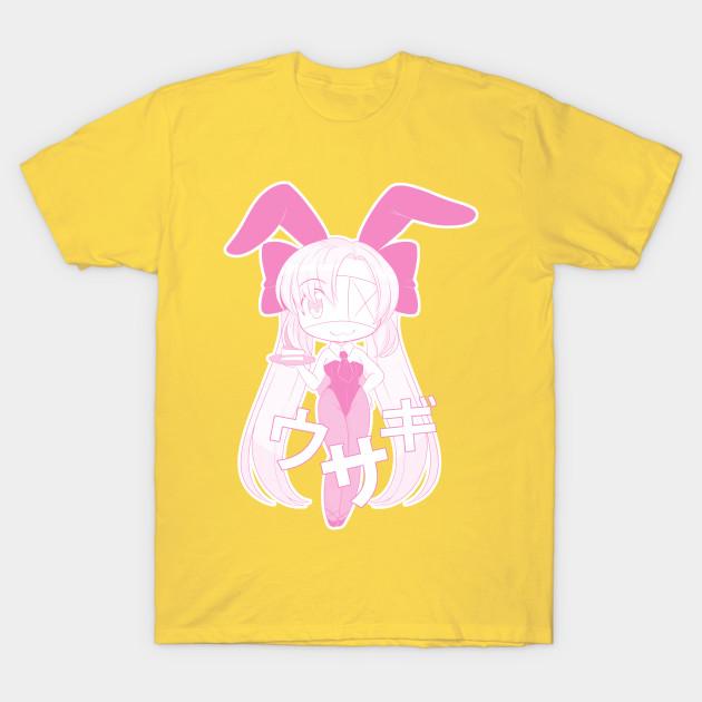 Buy Men Premium Cotton Harajuku T Shirt Usagi Pink Print Men's Tee ...