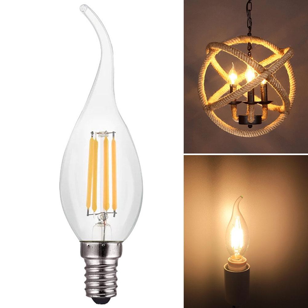 Buy Lai Lighting C35 Shape Flame Tip Bent E14 Base 4W LED Energy Saving ...