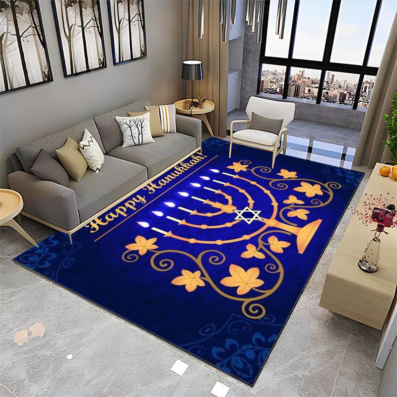 Cheap Hanukkah Fashion Print Jewish Qibla Blanket Bedroom Wooden Floor ...