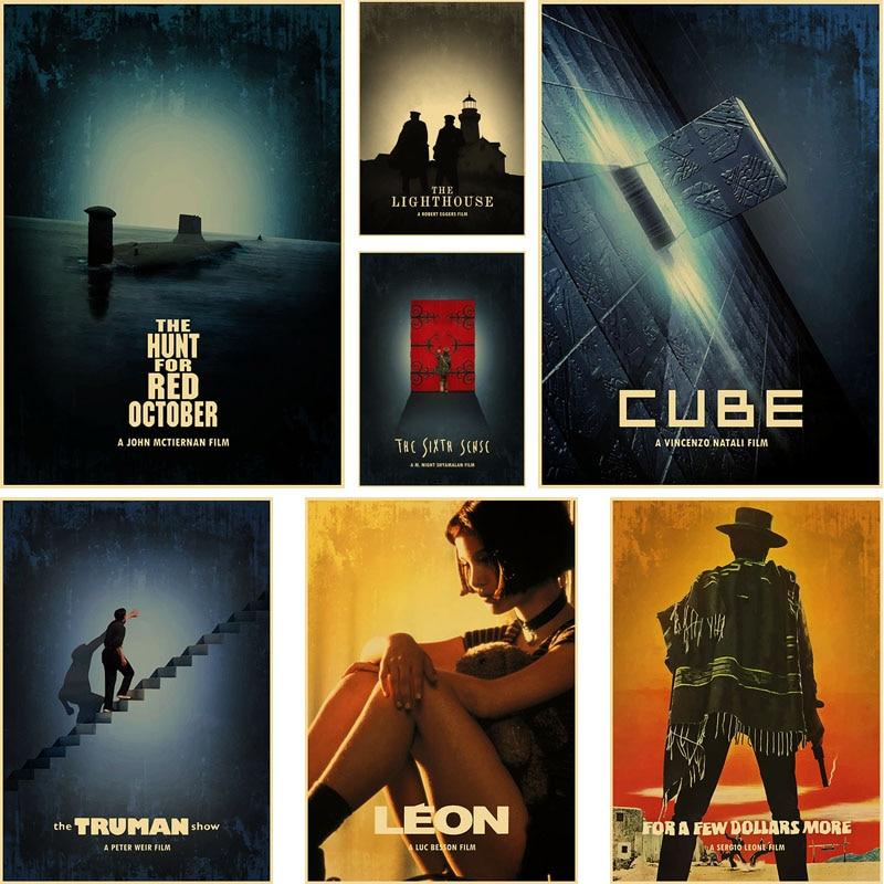 Buy Classic Movie Series Posters Retro Kraft Paper Leon The Truman Show ...