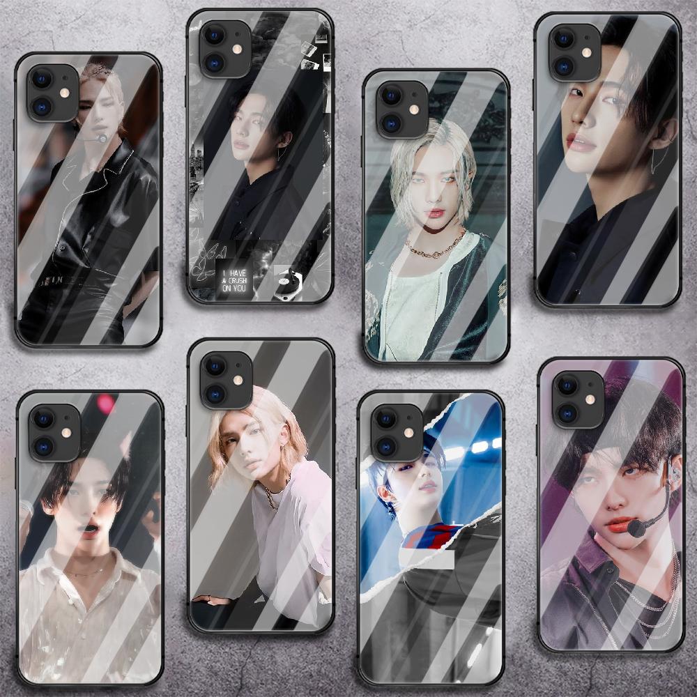 Stray Kids Hwang Hyunjin Tempered Glass Phone Case Cover For IPhone ...