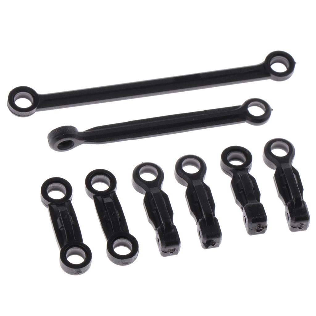 Buy 8pc Steering Servo Linkage Pull Rods Upper Swing Arm for Wltoys ...