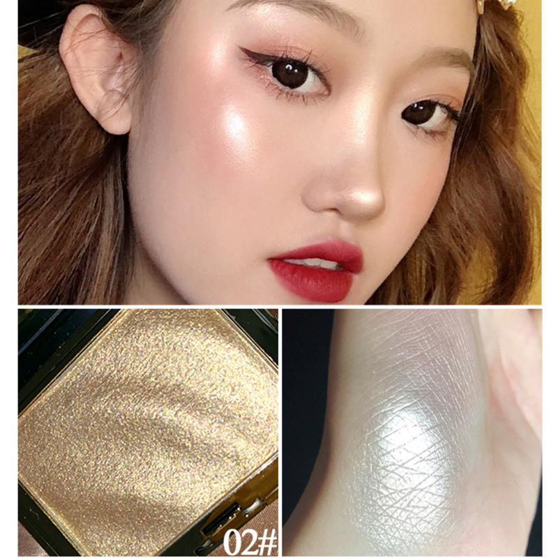 Buy 3 Colors Highlighter Palette Makeup Glow Kit Face Contour Shimmer ...