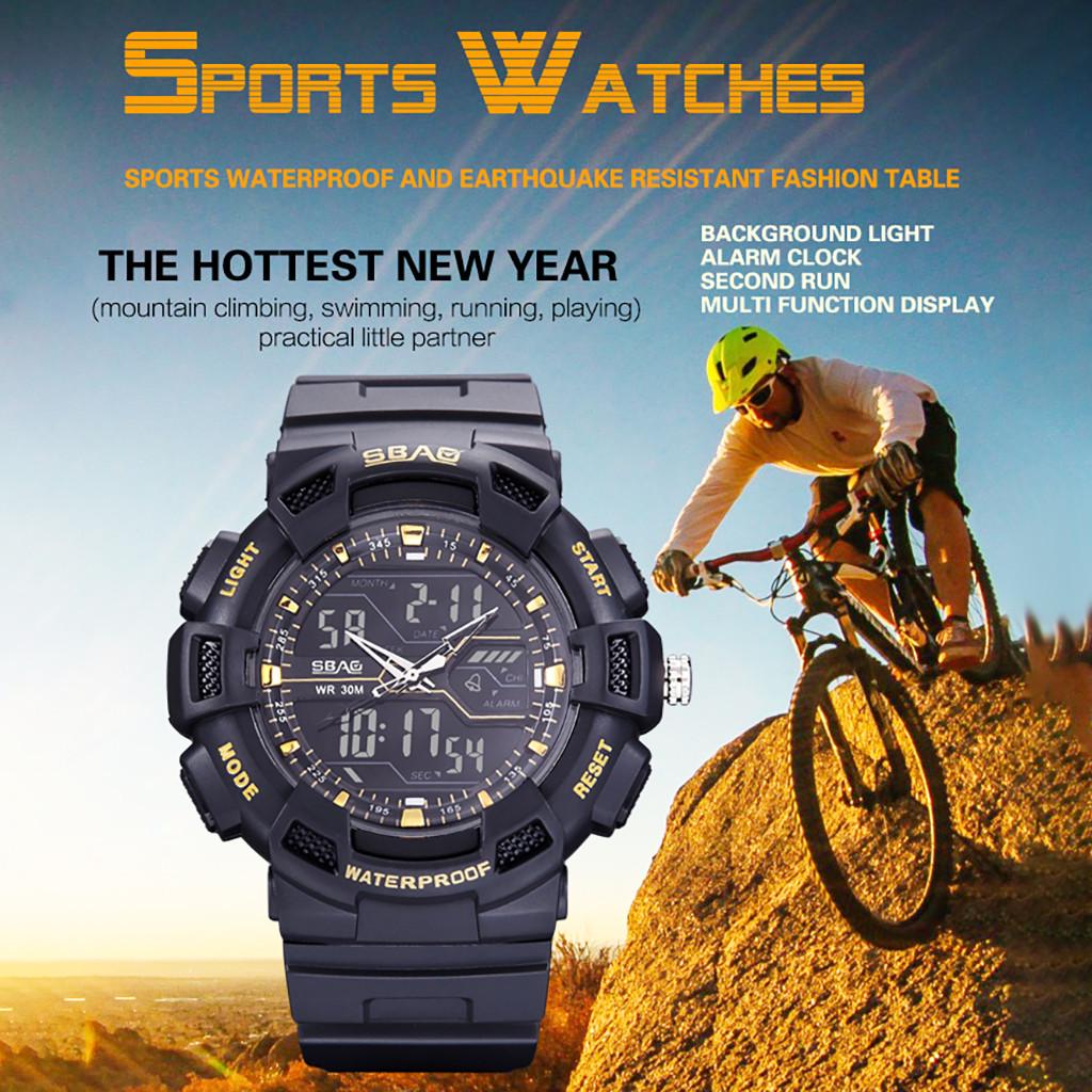 Buy Multi Function Men's Electronic Watch Double Display Outdoor Sport ...