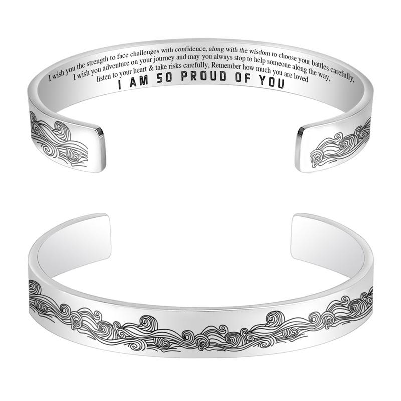 Buy Inspirational Bracelets I Am So Proud of You Bracelets Birthday ...
