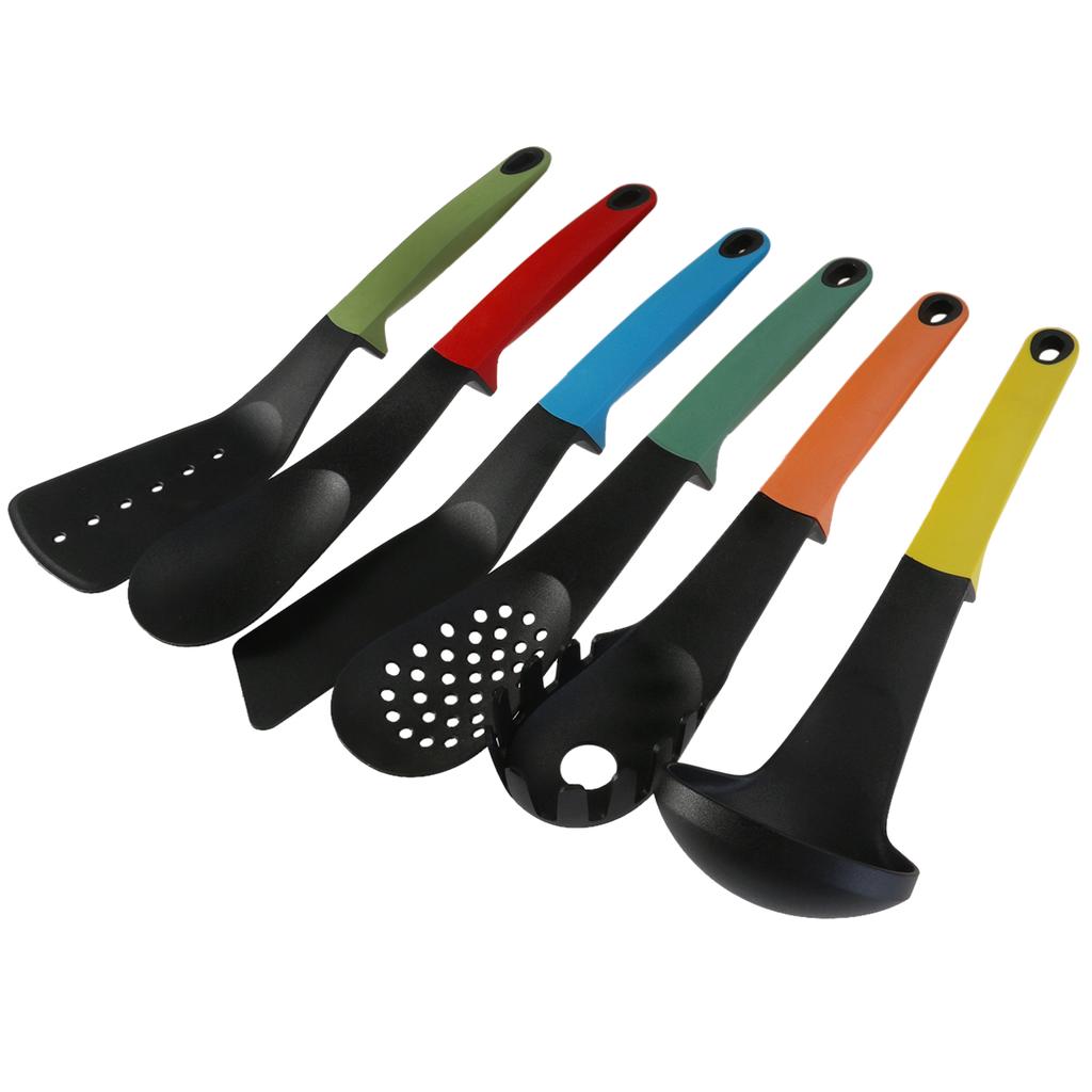 Buy 6-in-1 Non-stick Heat Resistant Nylon Soup Ladle Spoon Spatula ...
