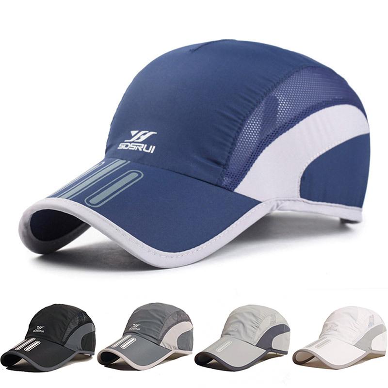 Buy Men Mesh Cap Cycling Running Baseball Tennis Hat Breathable Running ...