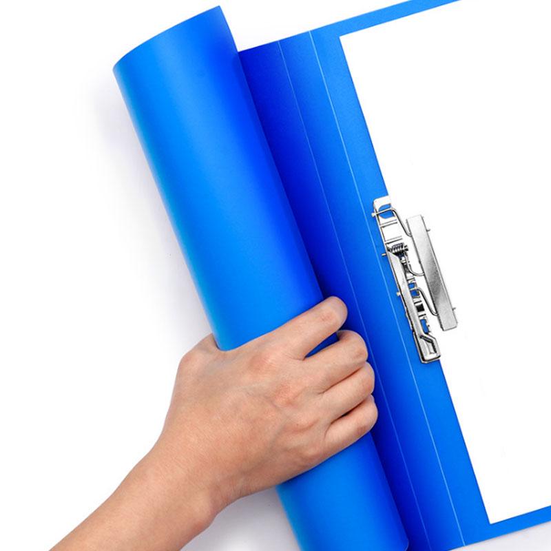 Buy Folding Plastic Folder Double Clip Folder File Clipboard Learning ...