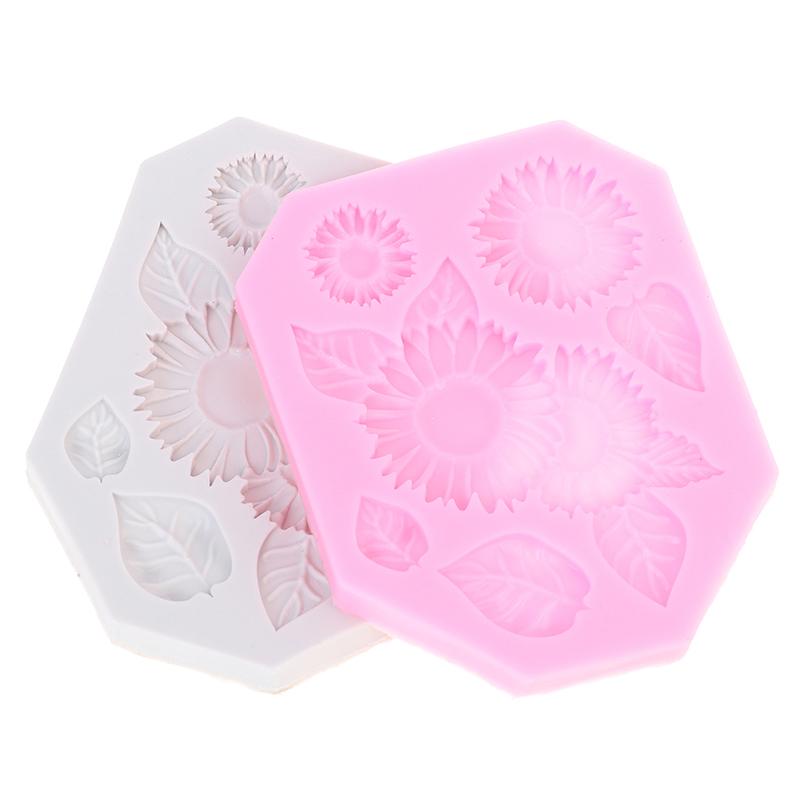 Buy Tree Branches Sunflower Cake Silicone Molds Cupcake Fondant Cake ...