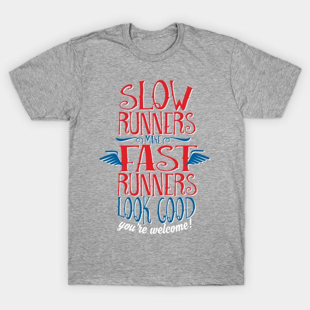 Buy Unisex Fashion TShirt Slow Runners Print TShirt Plus Size XS-6XL T ...