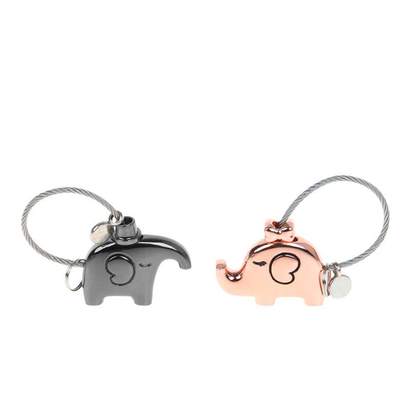 Mini Novelty Elephant Couples Lock Padlock Security Lock No Keys No ...