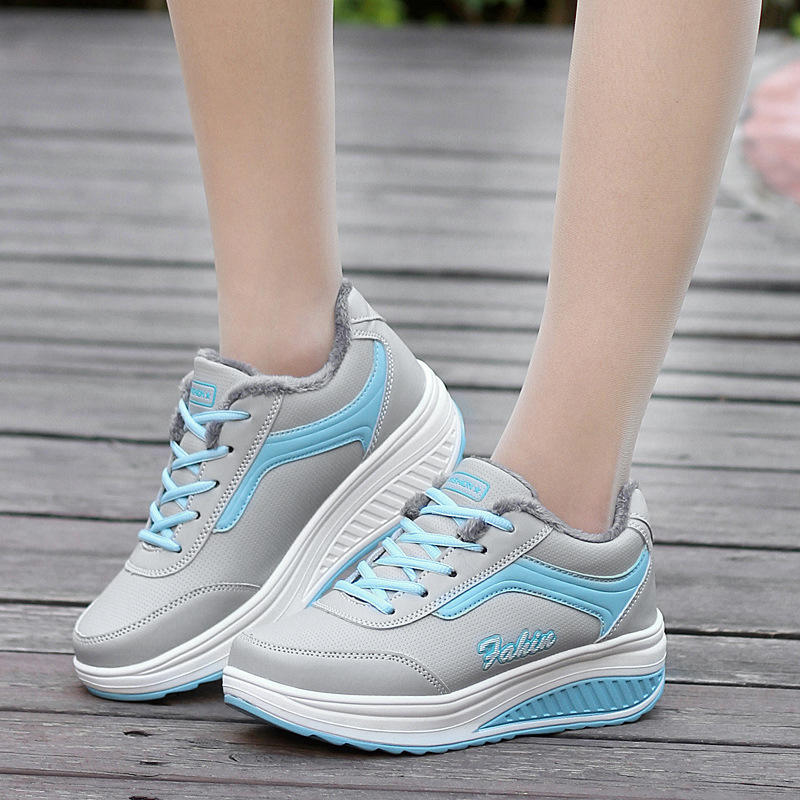 Cheap Breathable Shoes Ladies Smooth Shoes Women Casual Thick Bottom ...