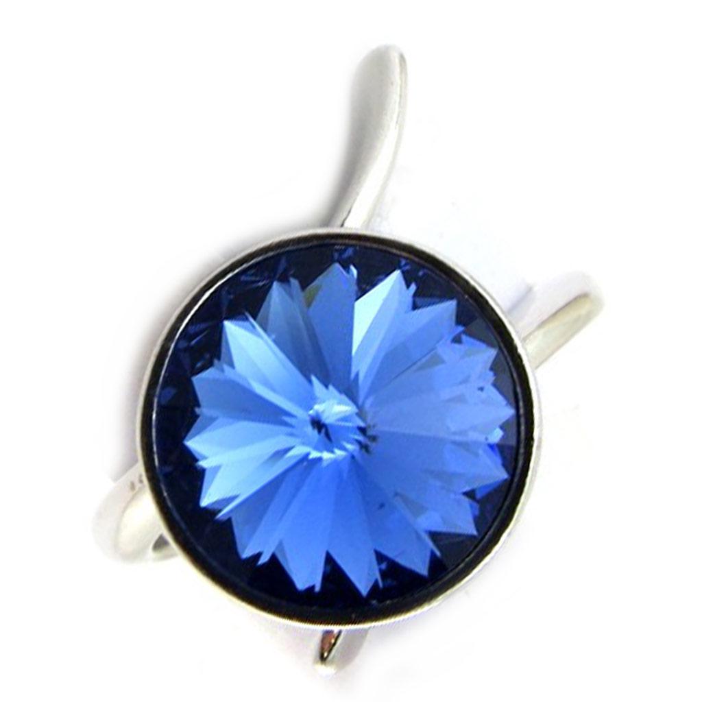 Buy Lily-Crystal [N3456] - Silver Ring 'Sissi' Blue (Crystal) - 12 Mm ...