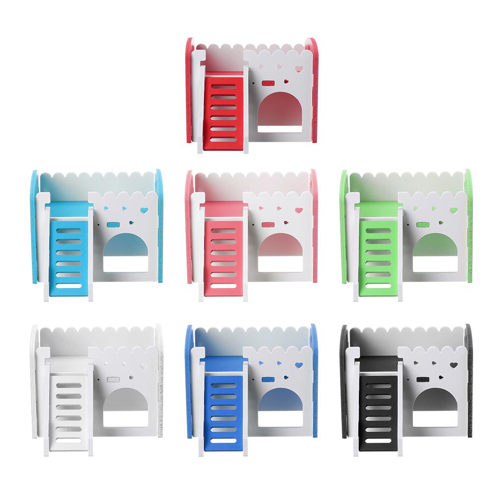 Cute Small Animal Cages Rabbit Hamster House Skateboard Spinning Wheel ...