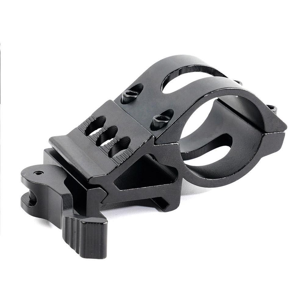 Buy 1 Inch 25mm Offset Flashlight Torch Rifle Scope Gun Base 20mm Rail ...
